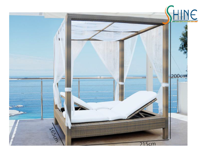 Outdoor Sun Daybed for hotel / Restaurant and Resorts Island